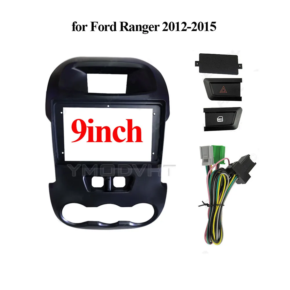 9inch Car Radio Fascia for Ford Ranger 2012 2013 2014 2015 Special Dash ...