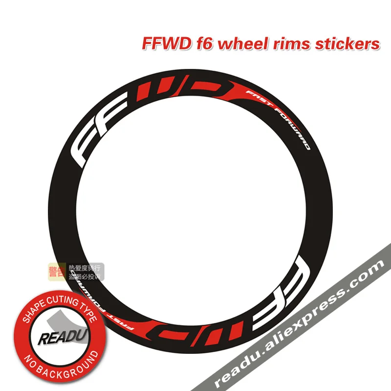 Ffwd F6 Road Bicycle Wheel Group Stickers F6 Replacement Sticker Decal ...