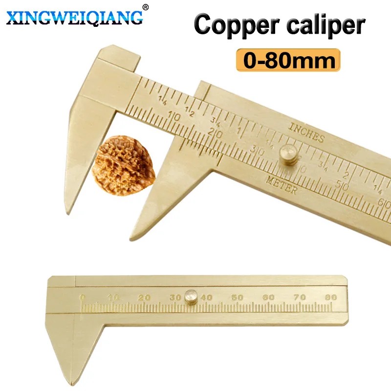 Brass Double Scale Caliper | Brass Measuring Tool | Brass Portable Tool ...