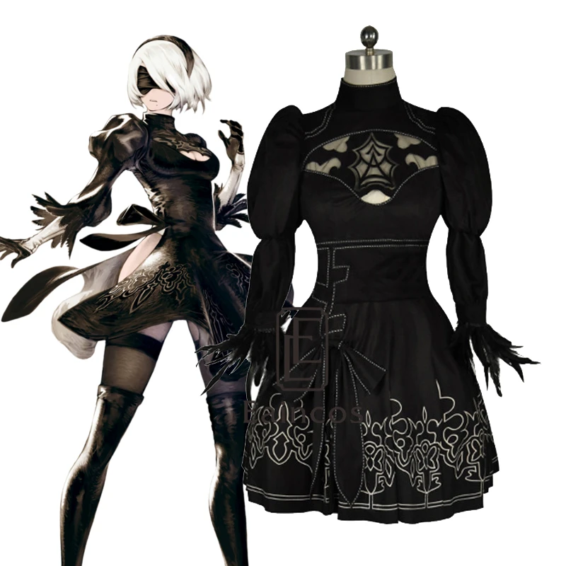 Hot-Game-NieR-Automata-2B-Uniform-YoRHa-No-2-Type-B-Cosplay-Halloween ...