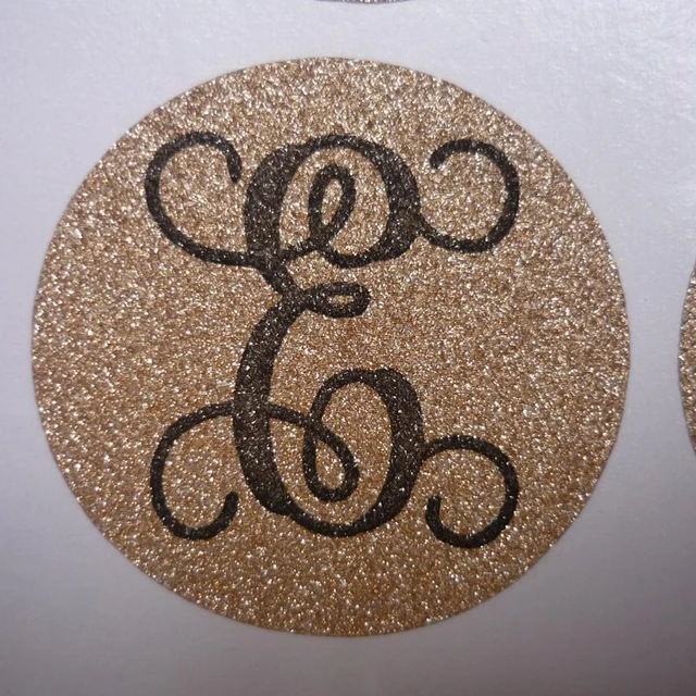 The Letter E In Glitter