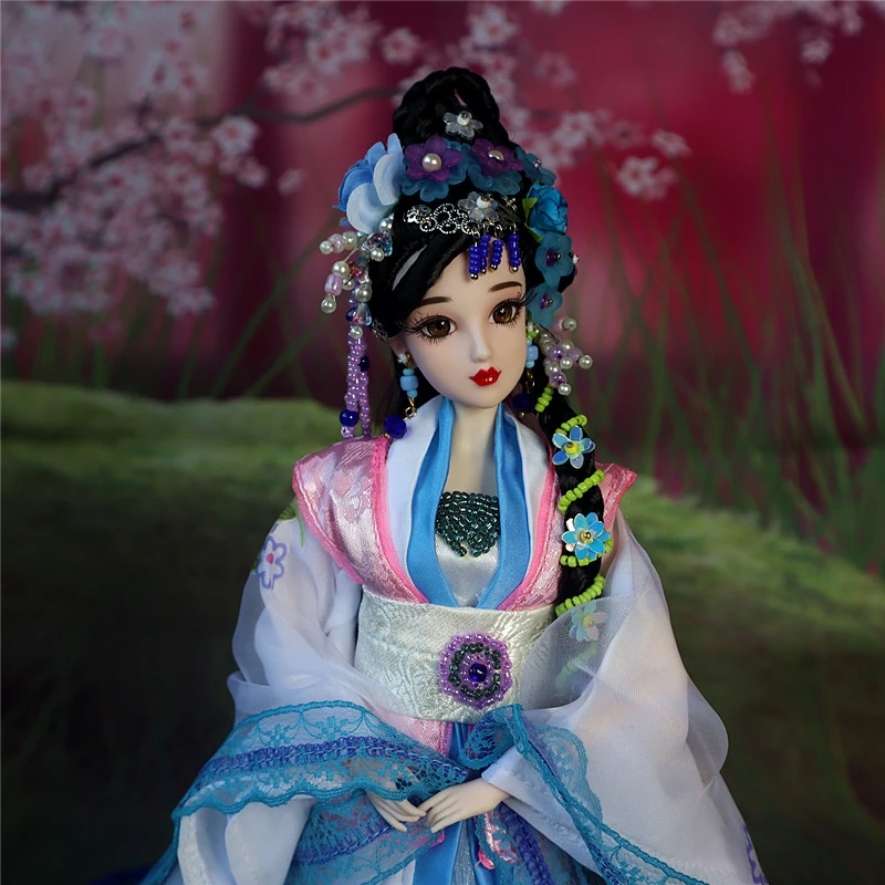 12" Chinese Princess Doll Collectible Bjd Girl Dolls With Flexible ...