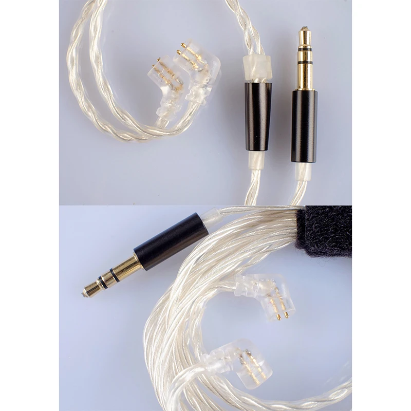 NS High-quality fever hifi new white wire earphone cable,Natural Sound
