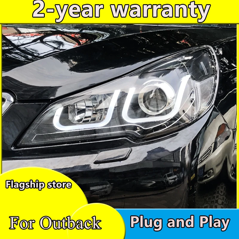 Car Styling For Subaru Outback 2010-2014 for Outback head lamp LED DRL ...
