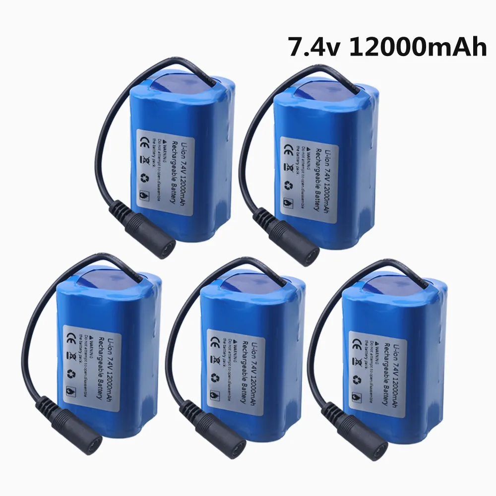1-5pcs 7.4v 12000mAh Battery for T188 2011-5 T888 V007 H18 C18 Remote ...