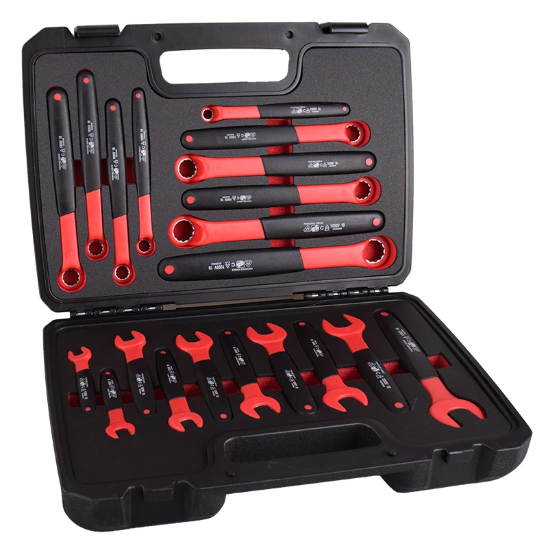 20Pcs-Insulated-1000V-High-Voltage-Resistant-Open-End-Wrench-Ring ...