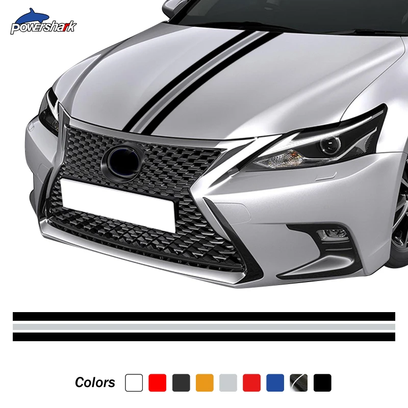 Racing-Car-Hood-Bonnet-Stripes-Sticker-Engine-Cover-Decal-For-Lexus-CT ...