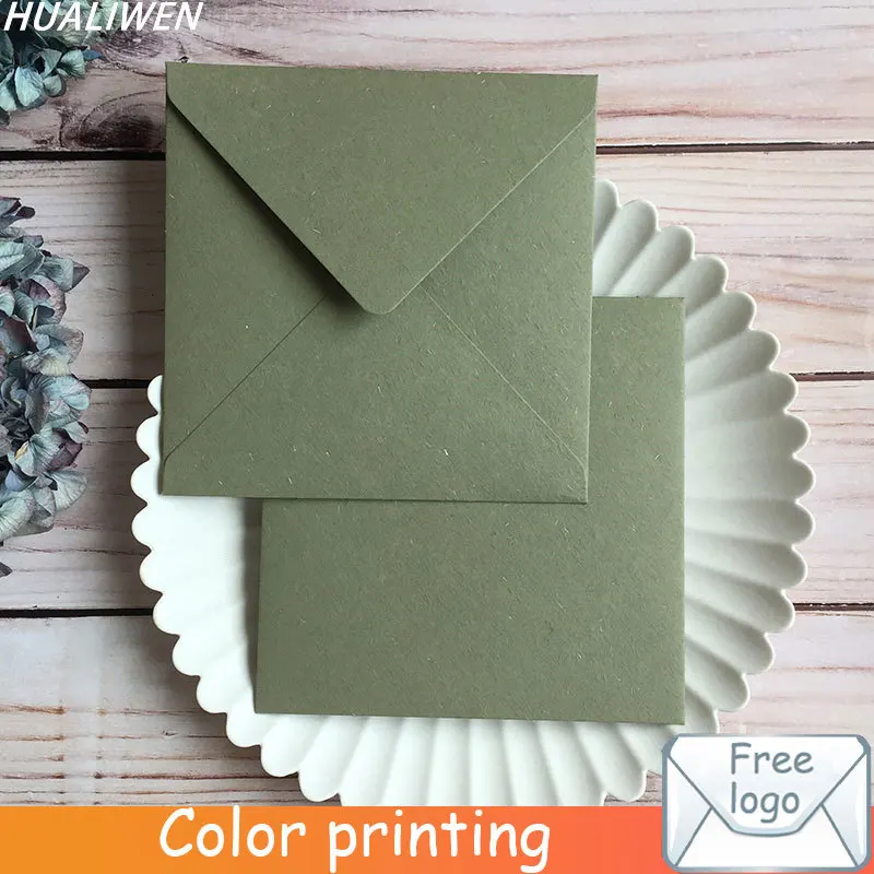 Custom-Earth-Paper-Vintage-Green-Envelope-16cm-X16cm-Gift-Envelope ...