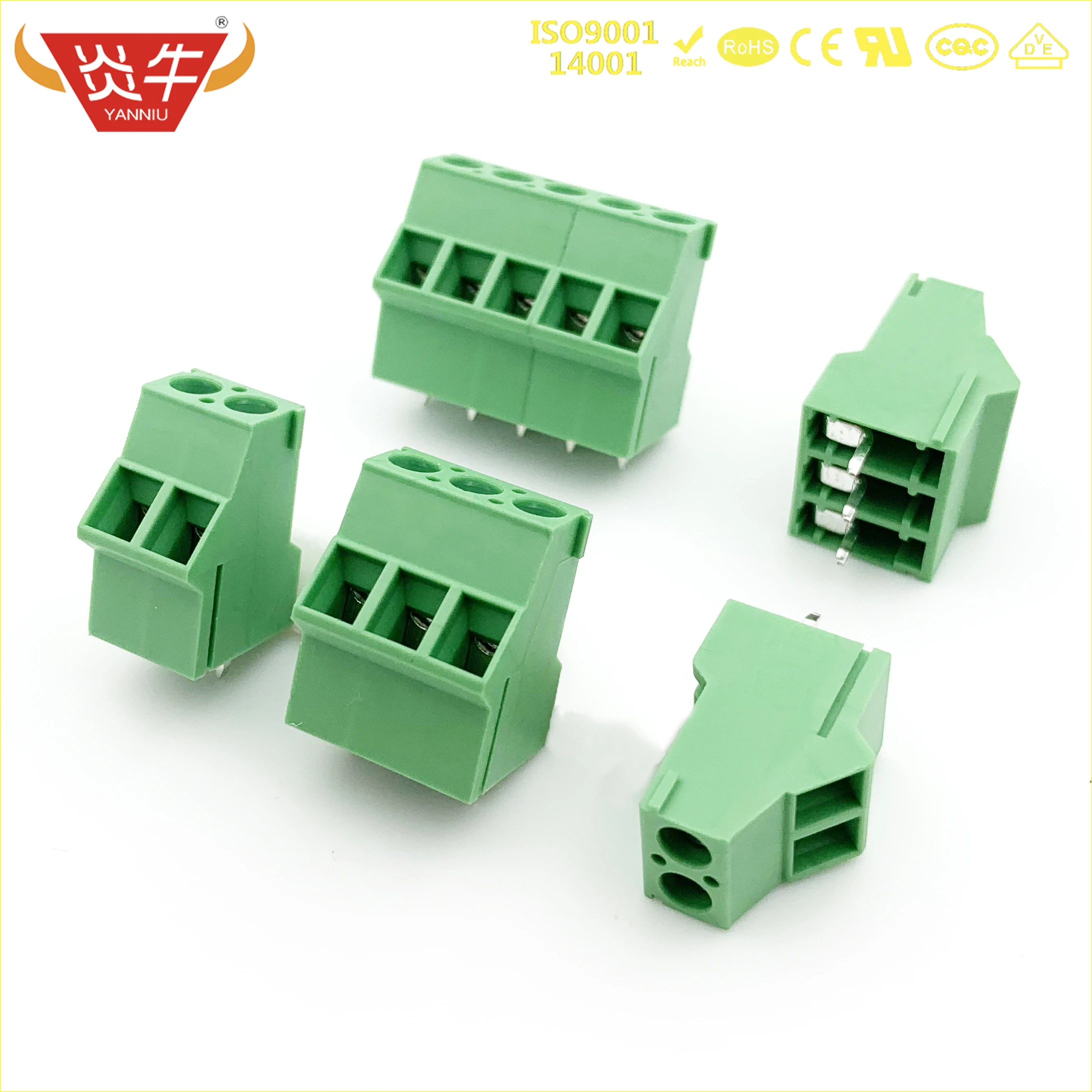 KF129S 5.08 2P 3PIN PCB UNIVERSAL SCREW TERMINAL BLOCKS DG504 5.08mm ...