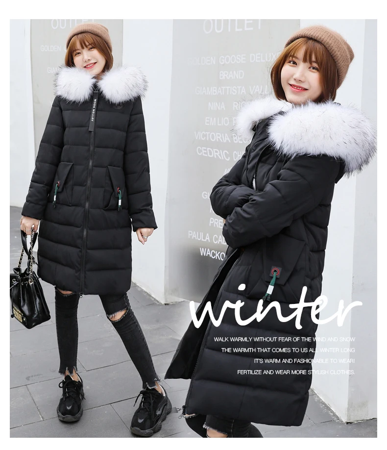 Plus Size 7XL 8XL Women Winter Jacket Fur Hooded Parkas Female Oversize ...