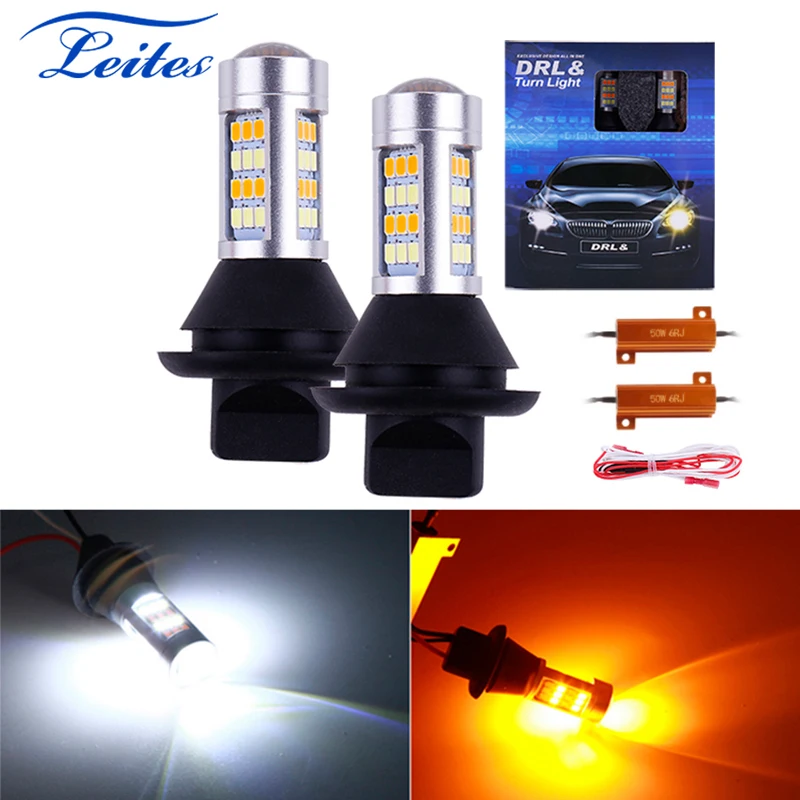 2x-Canbus-LED-1156-BA15S-BAU15S-P21W-PY21W-42SMD-T20-7440-W21W-White ...