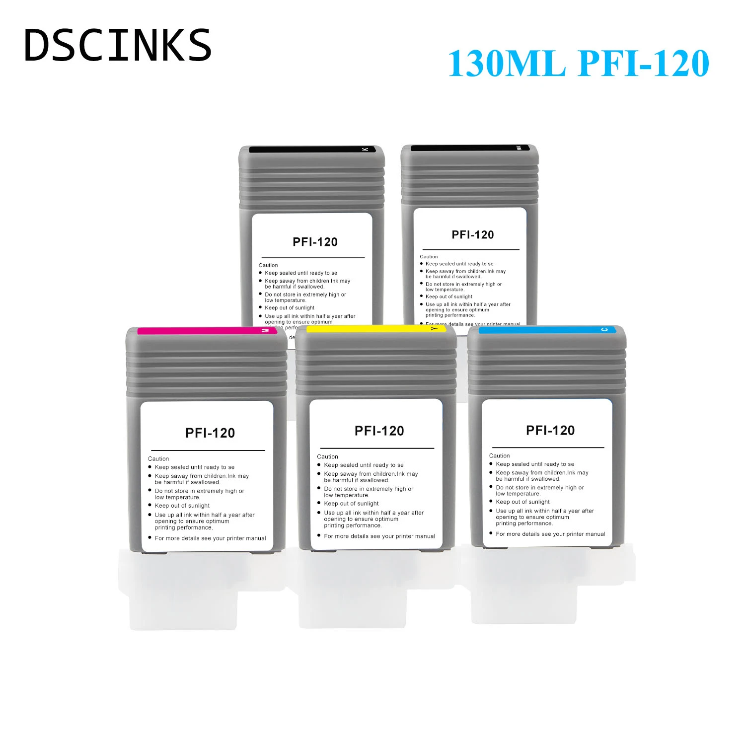 PFI120 compatible Ink Cartridge for Canon TM200 TM205 TM300 TM305 200 205 300 305 printer with ...