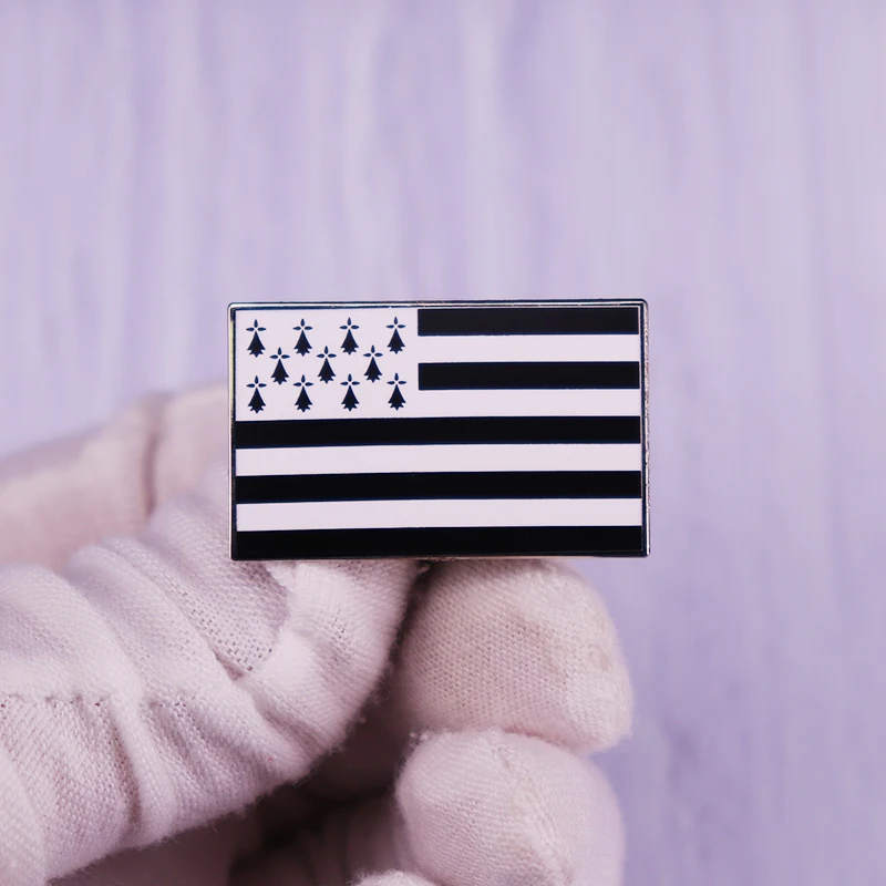 Drapeau Bretagne Breizh Flag Rectangle Pin Badge - AliExpress 36
