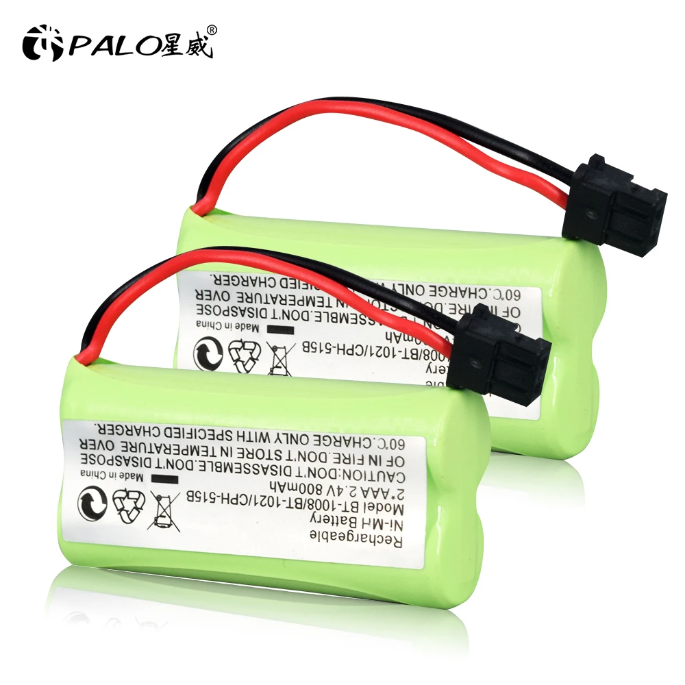 PALO 2.4V 800mAh Ni-MH Cordless Home Phone Battery for Uniden BT1008 BT-1008 BT1016 BT-1016 ...