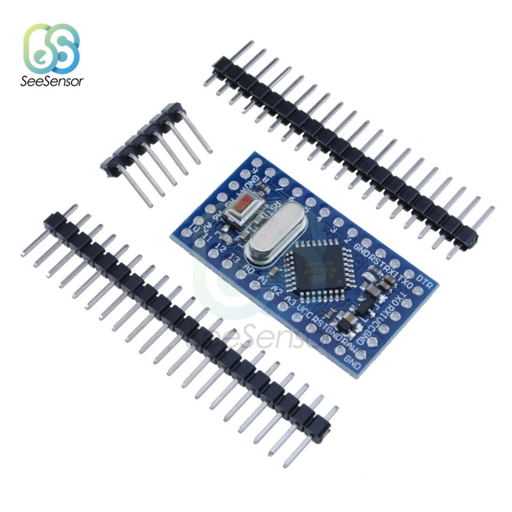 Pro Mini atmega328 Мини модуль ATMEGA328P 5 в 16 МГц с кристаллами ...