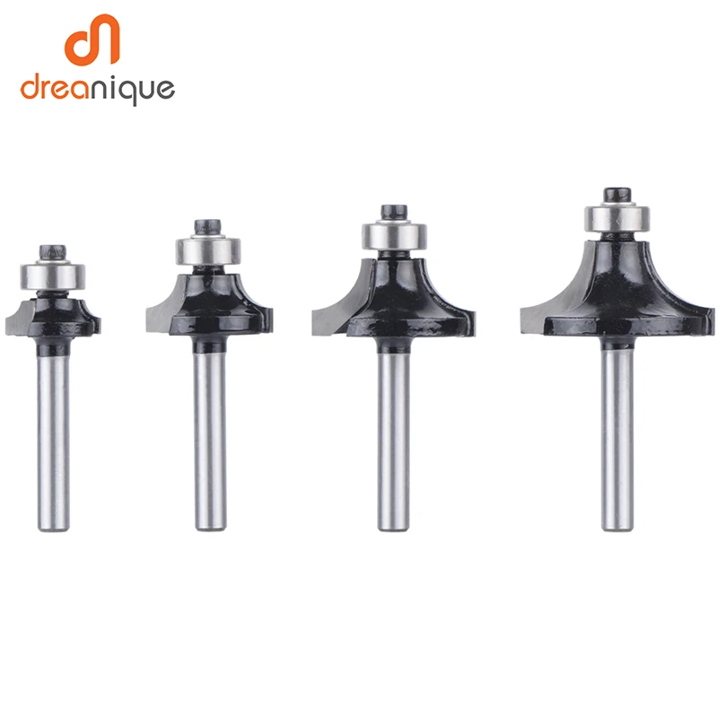 4PCs-1-4-Shank-Corner-Round-Over-Edging-Wood-Router-Bit-Tungsten-with ...