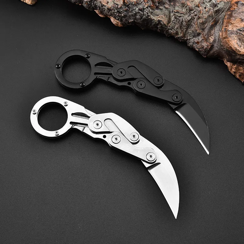 HS Tools mechanical karambit scorpion claw knife outdoor camping jungle ...