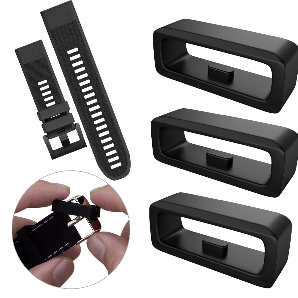 Replacement Watch Strap Band Keeper Loop Ring 20 22 26mm For Garmin ...