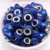 10pcs Rondelle Glitter Round Big Hole Murano Resin Beads Spacer Fit ...