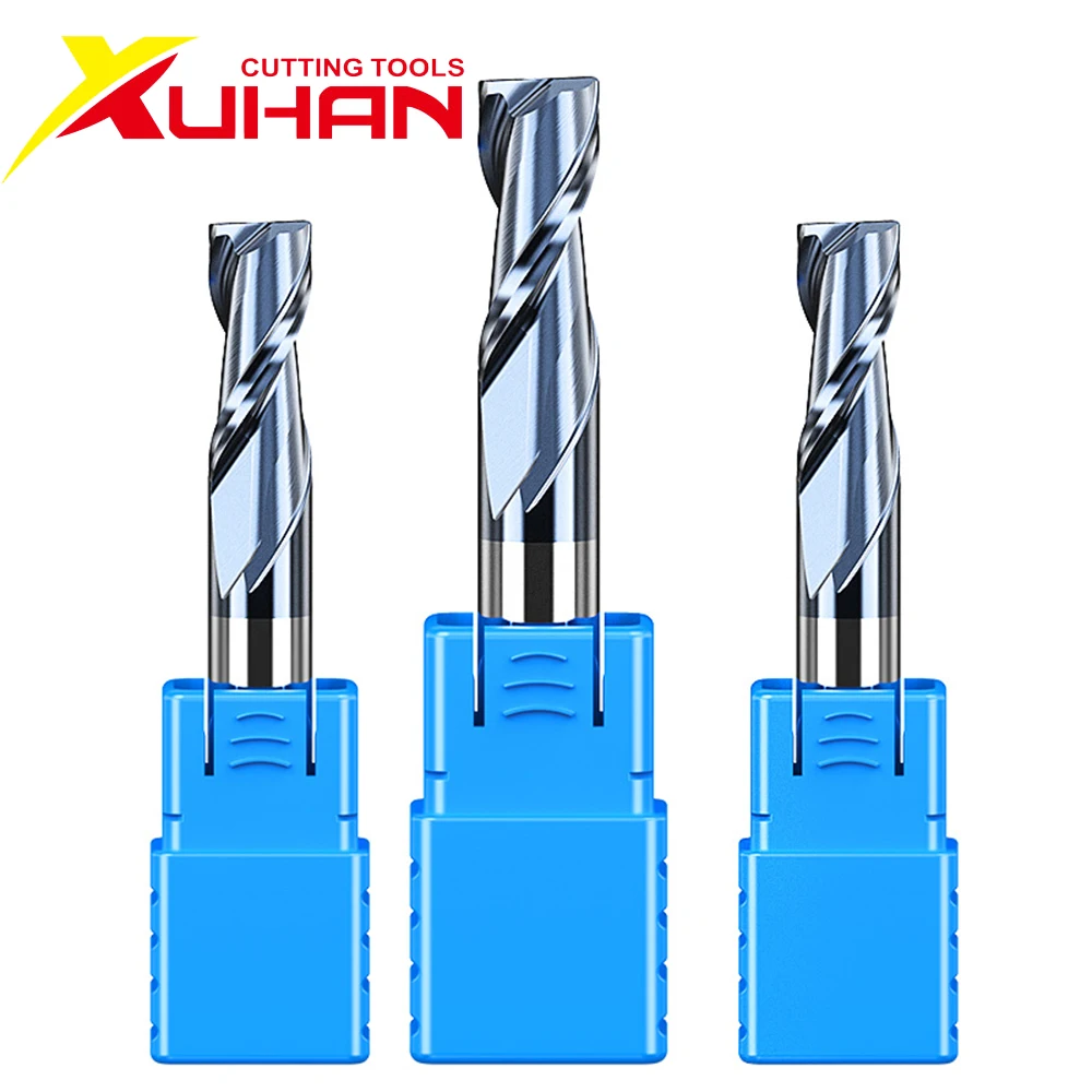 HRC50 2 Flute carbide end mill 1 2 3 4 5 6 8 10 12 Alloy Carbide ...