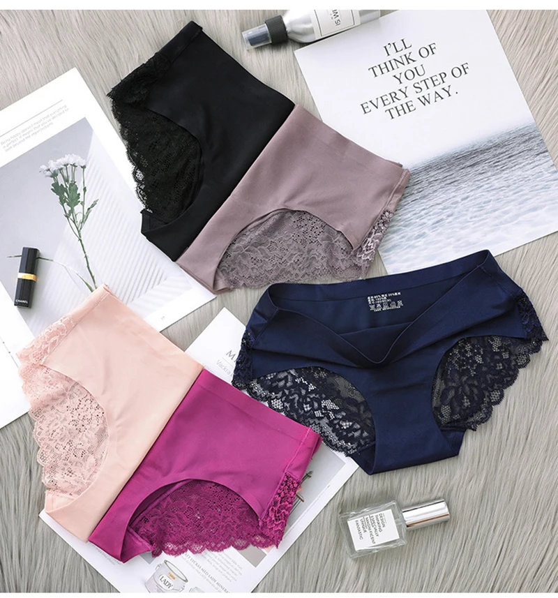 Sexy-Women-Lace-side-Underwear-Seamless-Breathable-Hollow-Briefs-Solid ...