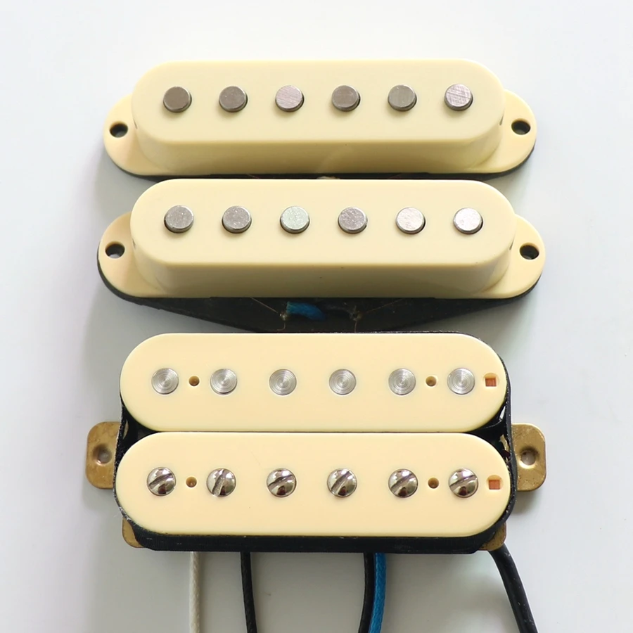 Donlis 1set Black/Ivory/White Alnico 5 SSH Guitar Pickups For DIY ...