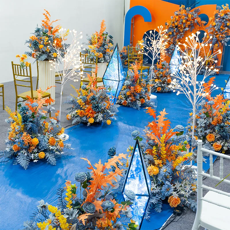 Blue And Orange Wedding Theme