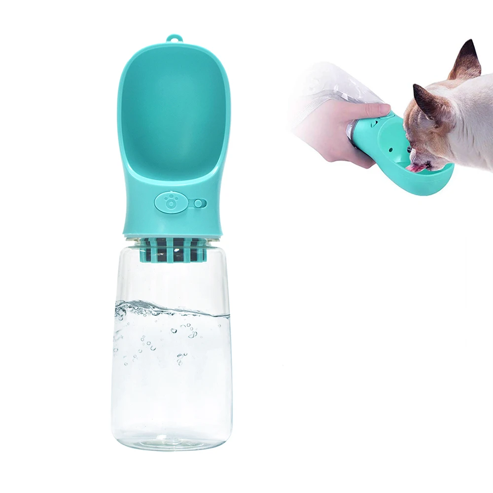 350/550ml Leak Proof Portable Pet Water Bottle, Large Dog Water Feeder for Walking, Puppy Cat ...