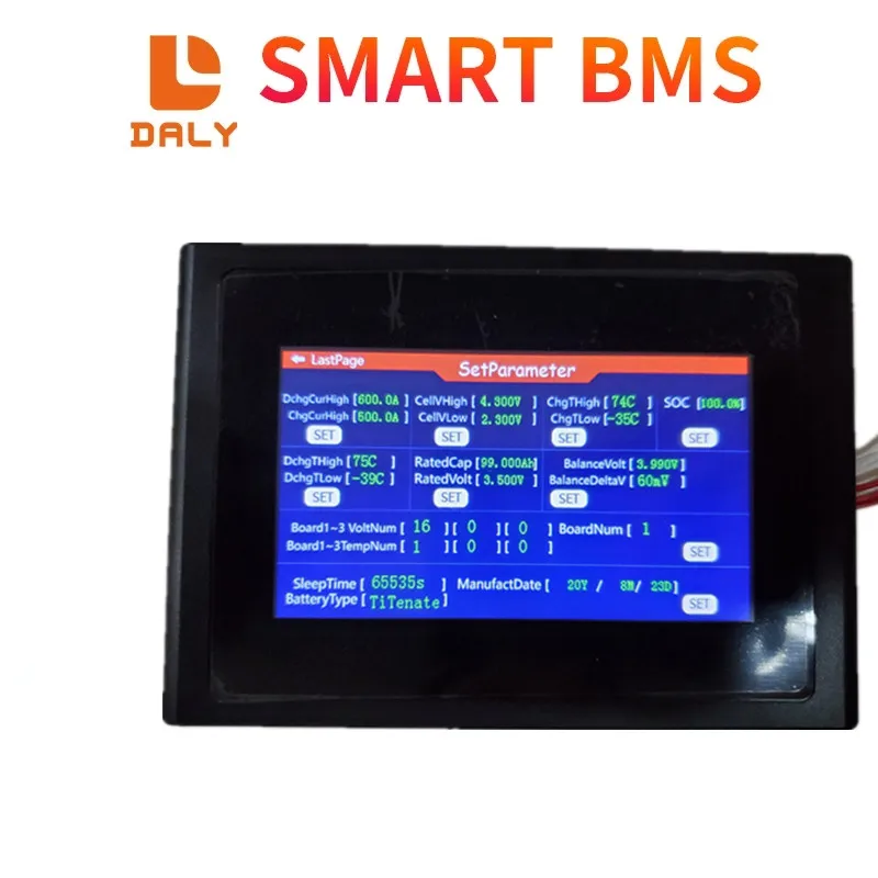 Daly Touch Control Screen LCD Display And CAN BUS AND LIGHT BOARD ...