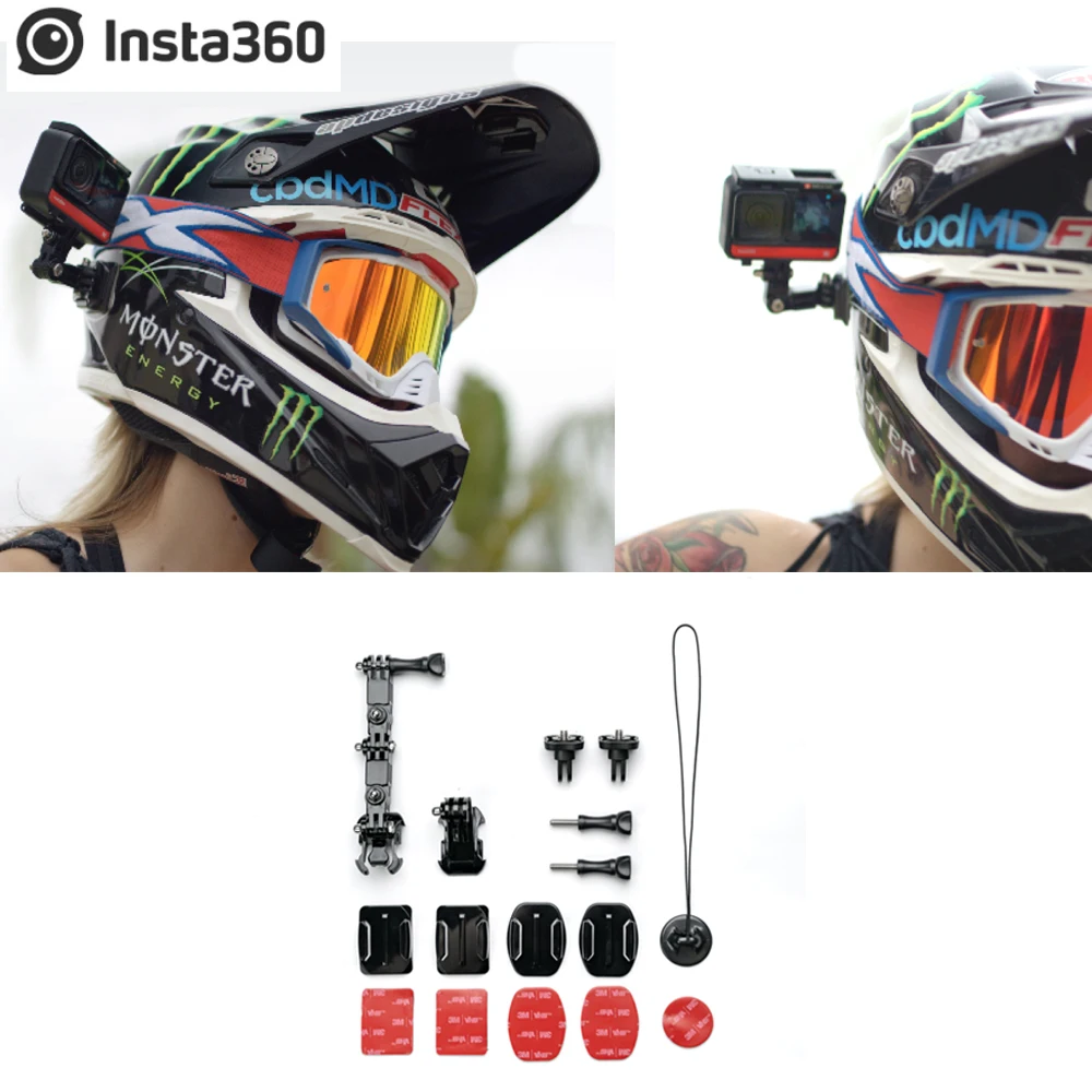 Insta360-Helmet-Mount-Bundle-for-X4-X3-ONE-X2-ONE-R-ONE-X-Action-Camera ...
