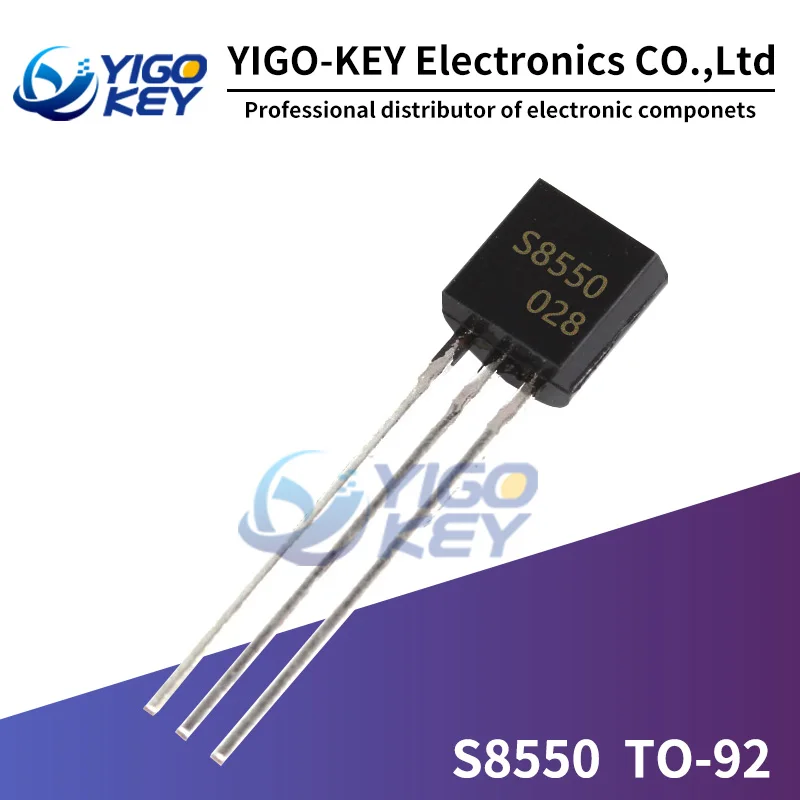 100Pcs S8550 TO 92 8550 TO92 S8550D TRANSISTOR (PNP) 0.5A 40V New and Original|Integrated ...