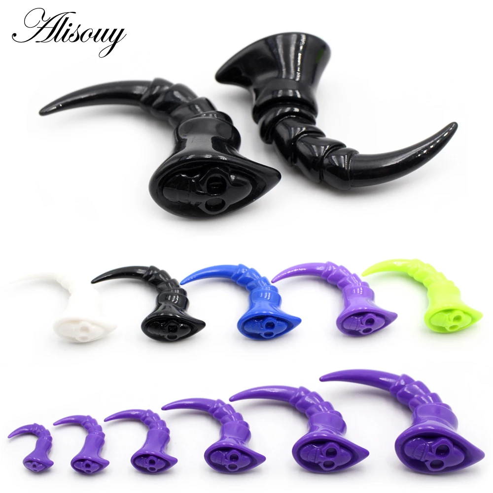 Alisouy expansores de acrílico para oreja, 2 uds., con forma de garra ...