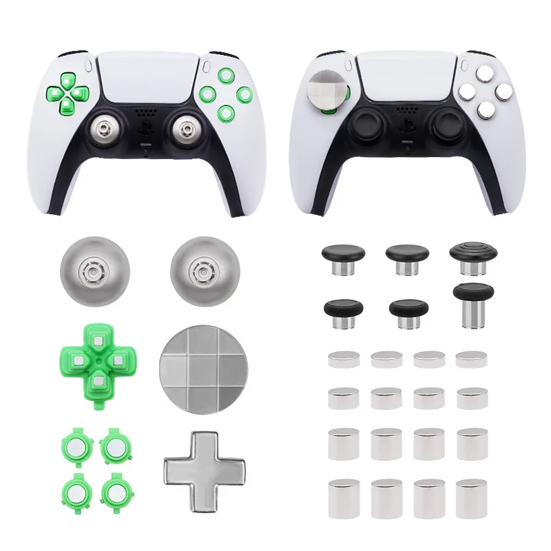 Metal-Buttons-Set-For-PS5-DualSense-Controller-Modification-Button-Abxy ...