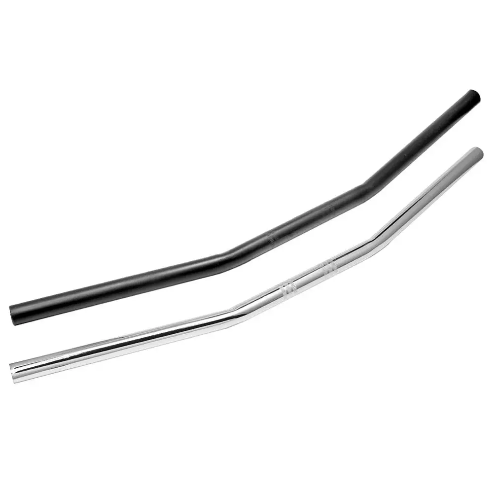 Motorcycle Cafe Racer Handlebar 7/8" 22mm Black Chrome Drag Straight ...