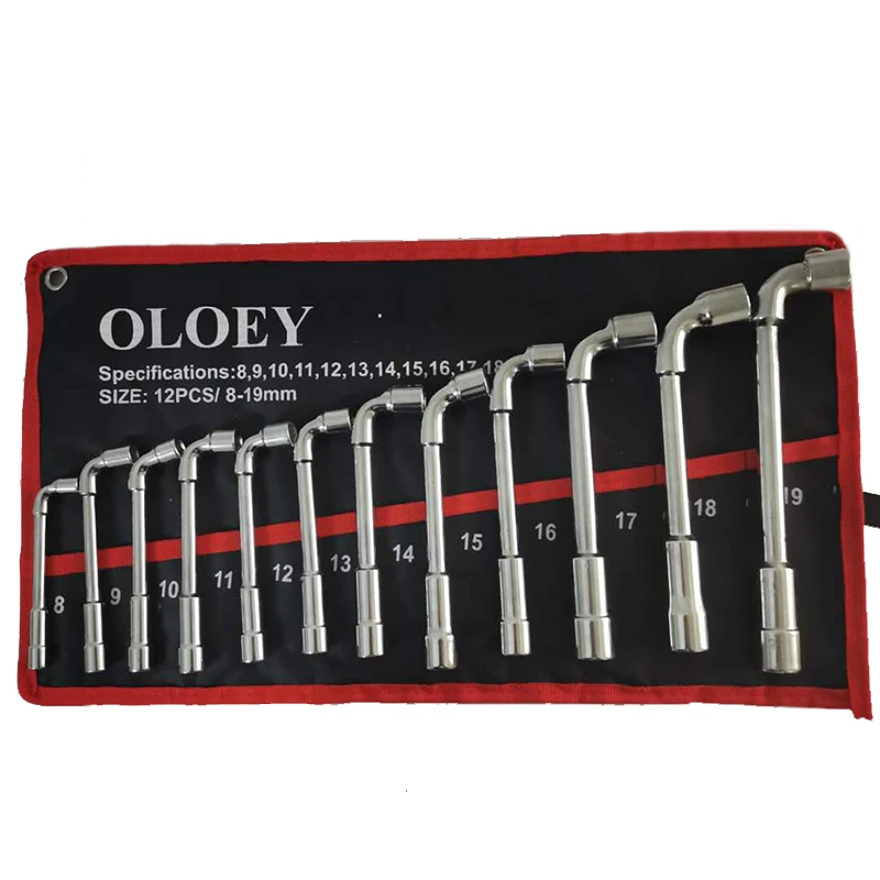Pipe Socket Wrench Set High Carbon Steel L Type Pipe Perforation Outer ...