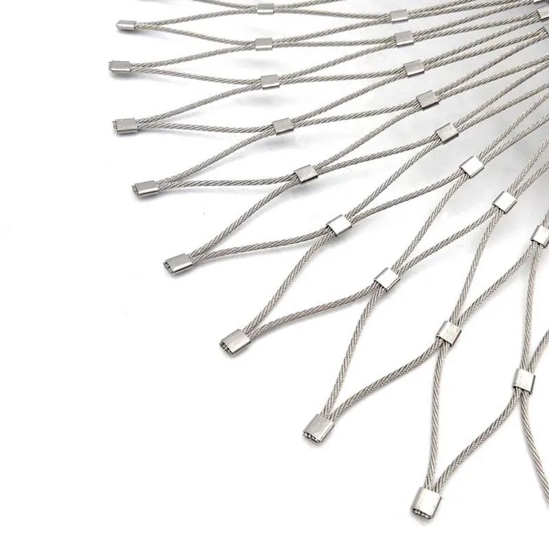 Hole 2-20cm Garden Balcony Protection Stainless Steel 304 Wire Rope Net ...