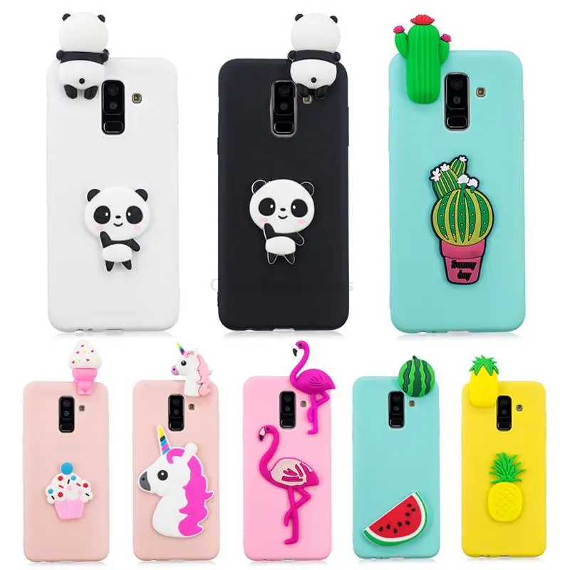 3d Panda Unicorn Cactus Tpu Cover On For Samsung A6 A8 J4 J6 Plus A7 2018 A10 A10s A20 A20e A30 ...
