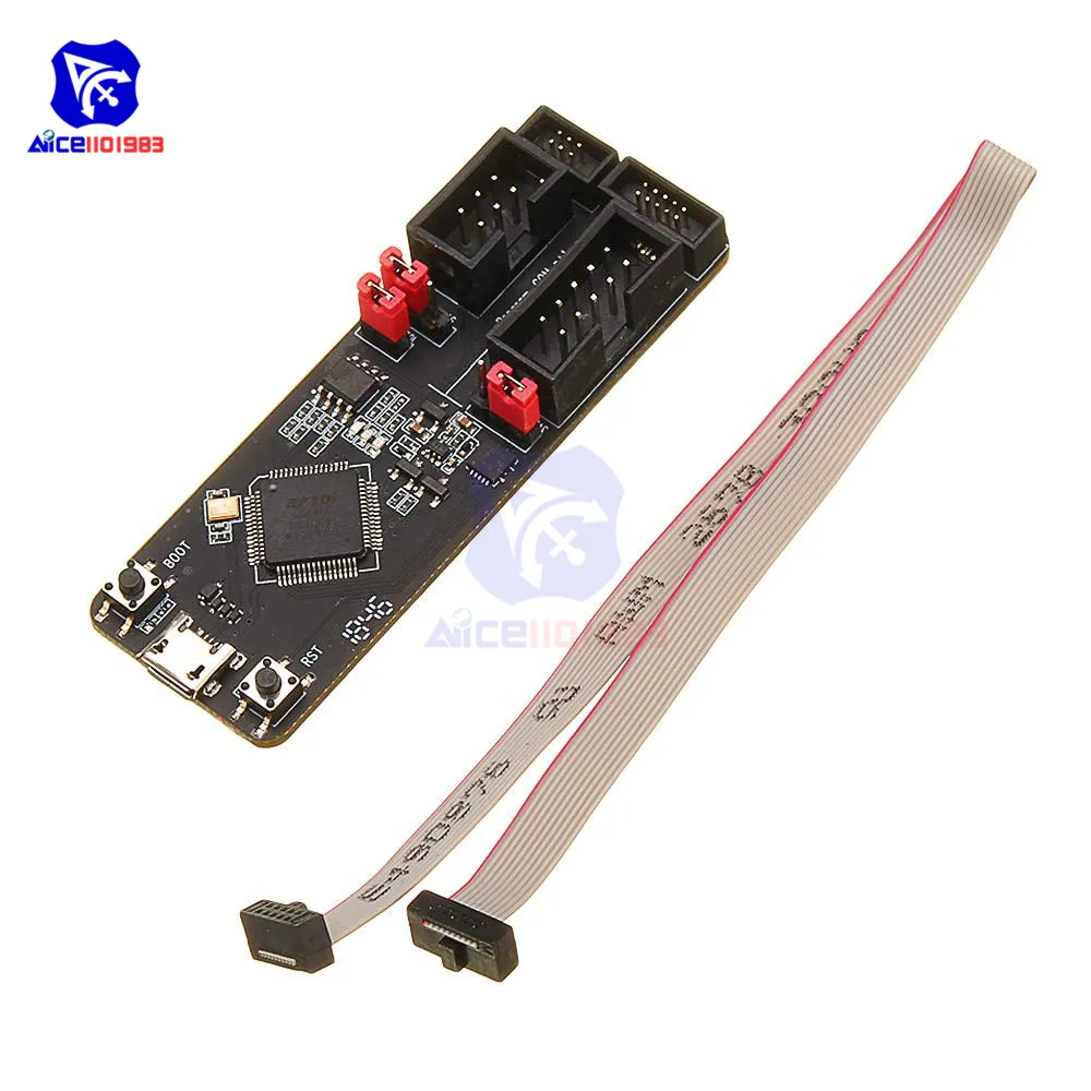 diymore ESP Prog Development Board Debugger Programmer Downloader Micro USB 5V Output with JTAG ...