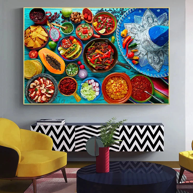 Mexican Food Painting