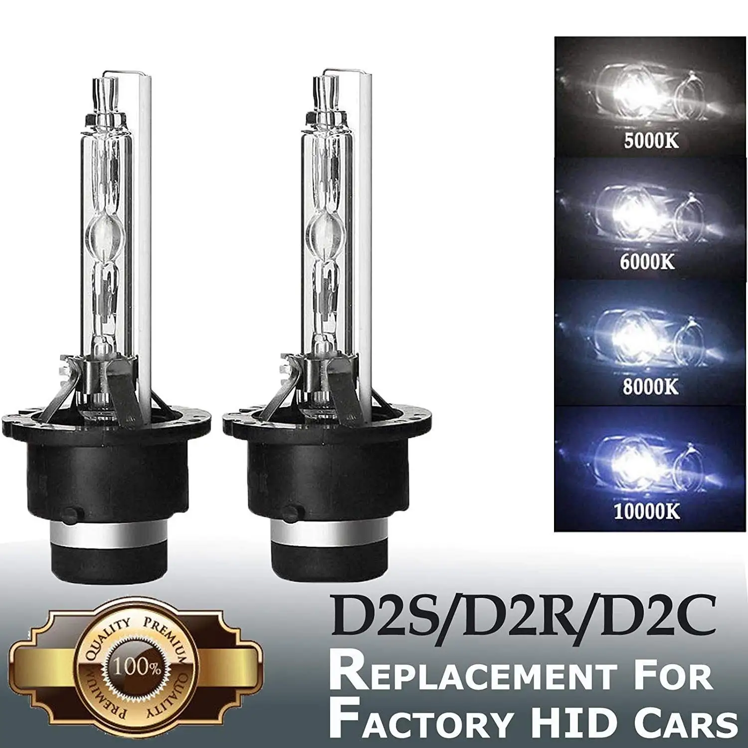 2pcs D2s D2r D4s D2r Xenon 55w Bulbs For Car Headlight Hid Bulb With ...