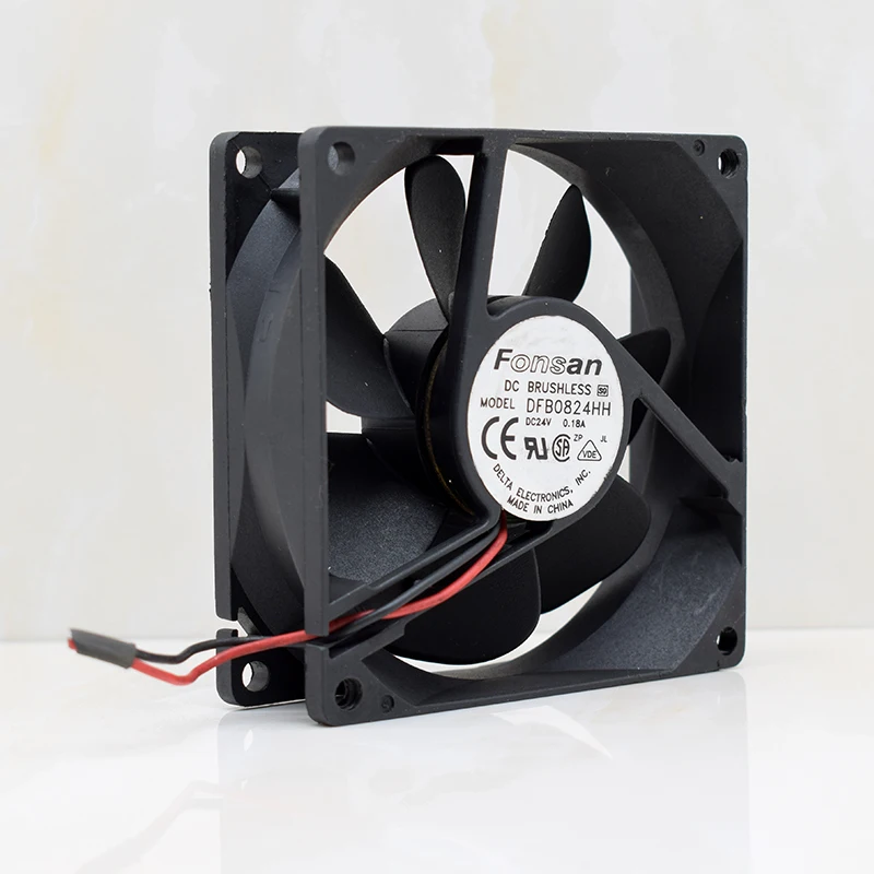 Original 8025 DC24V DFB0824HH 8cm 0.18A PIX525 firewall cooling fan ...