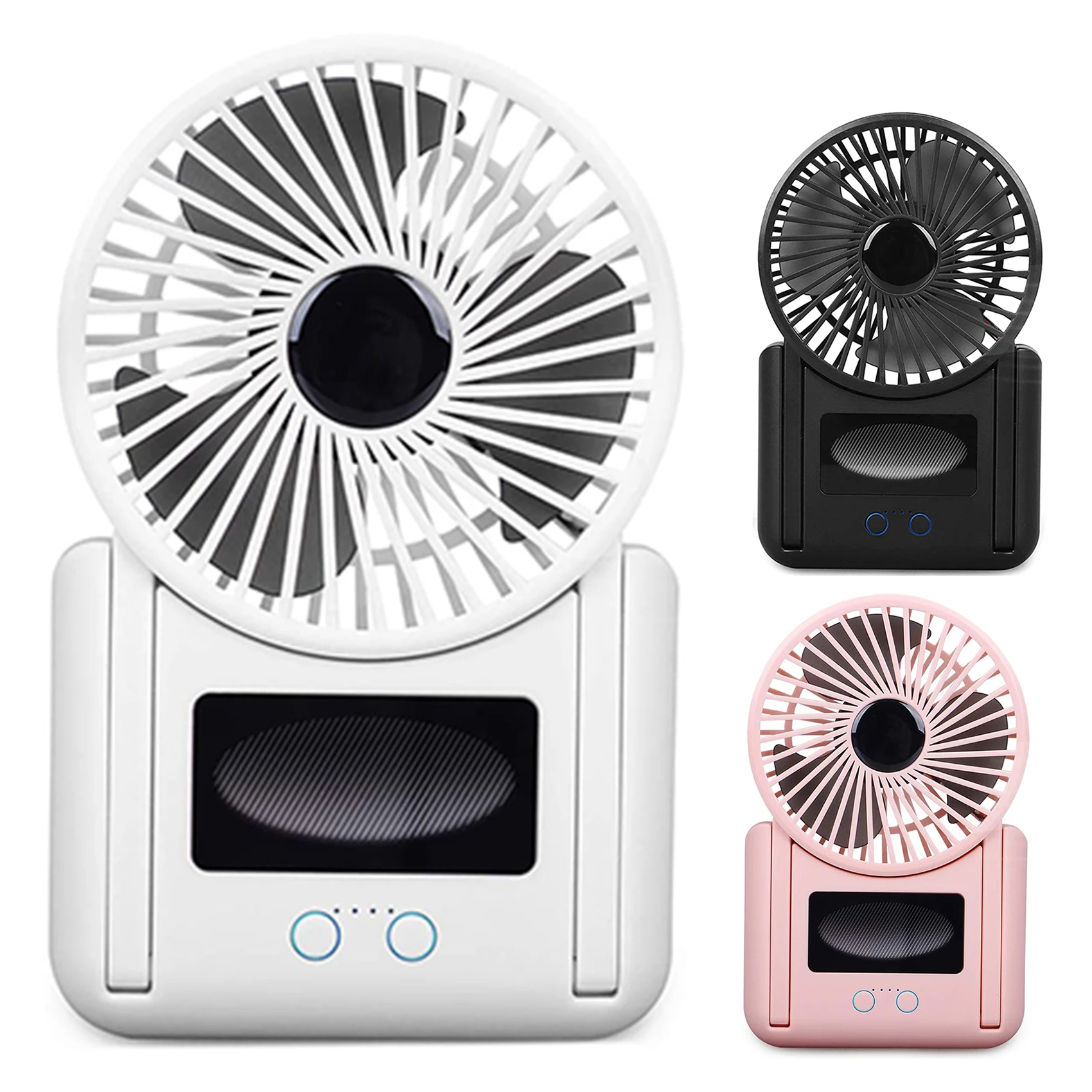 Battery Operated Fan,Rechargeable Handheld Small Fan with Strong ...
