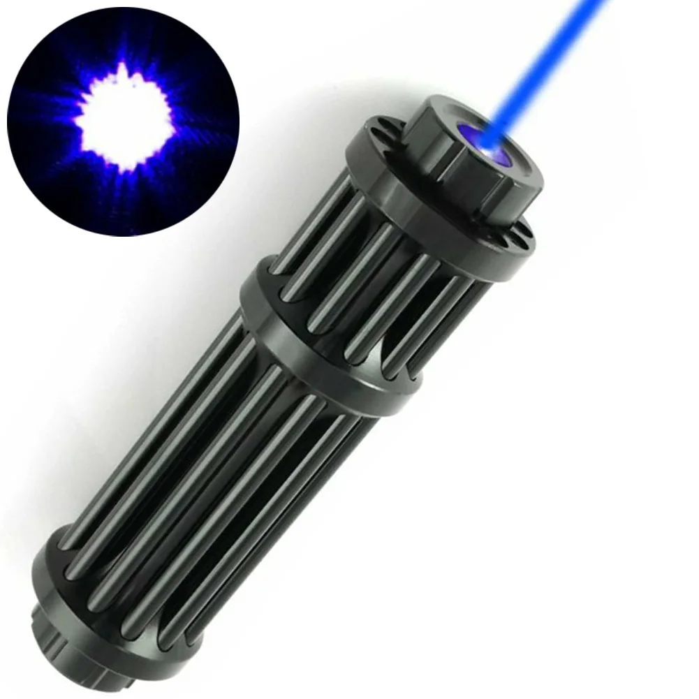 ＜1MW 450nm Blue Laser Pointer Pen Militar Burning Beam Light High Power ...