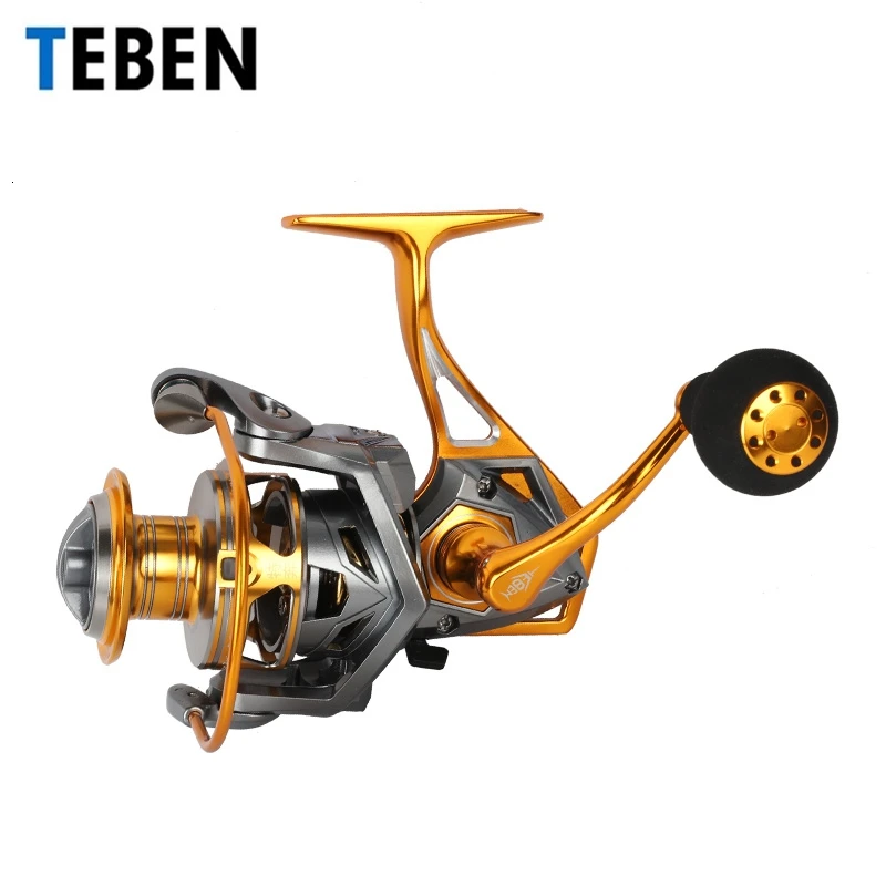TEBEN Metal Saltwater Boat Fishing Reel 10BB Speed Ratio 5.2:1 Drag ...