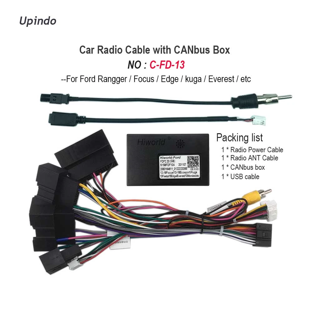 Car Android Head Unit Cable Can To Uart Adapter Wiring Harness Power ...