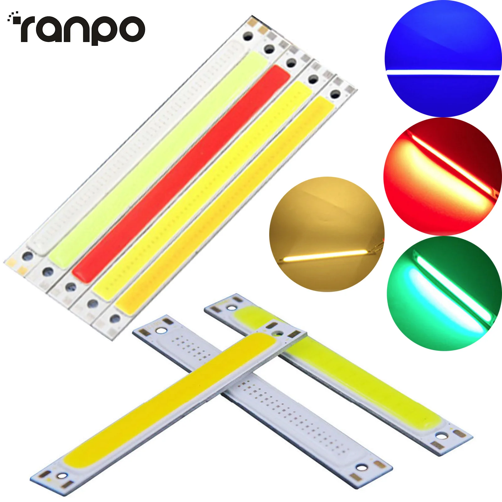 DC-12V-LED-COB-Light-Strip-Panel-Lamp-10W-CarVehicle-Floodlight-Source ...
