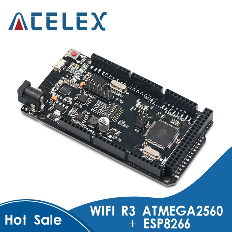 Mega2560 + WiFi R3 ATmega2560+ESP8266 32Mb memory USB TTL CH340G ...