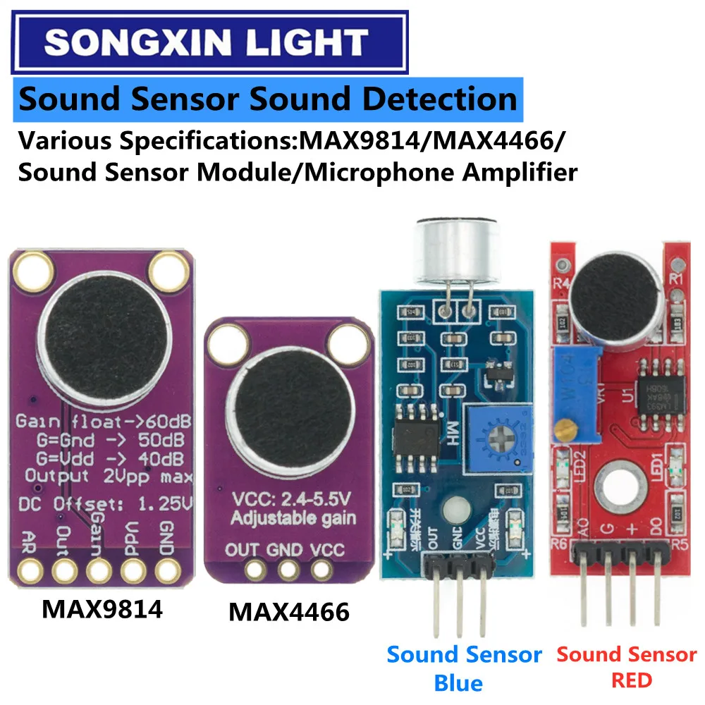 Selling-Sound-sensor-module-sound-control-sensor-MAX4466-MAX9814switch ...