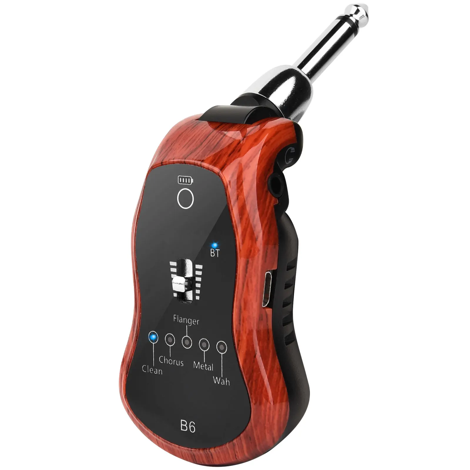 Portable Guitar Effect Pedal B6 Guitar Practice Effects Built-In ...