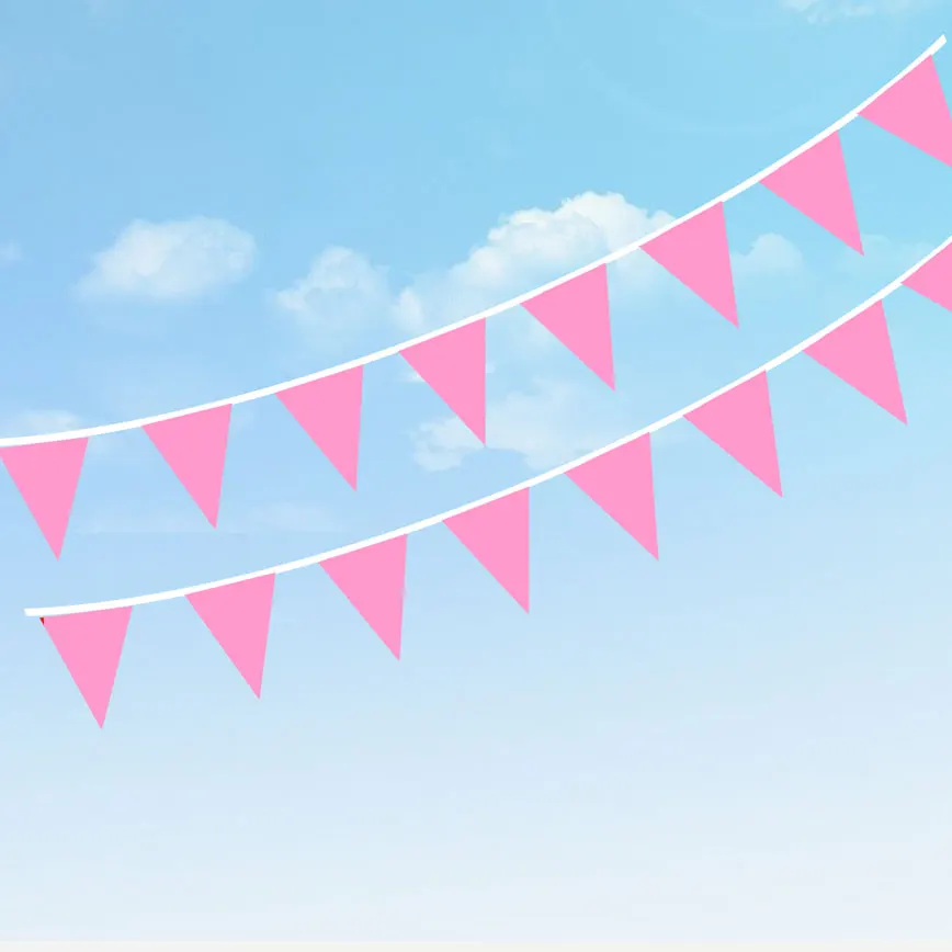 Pink Triangle Banner Clipart